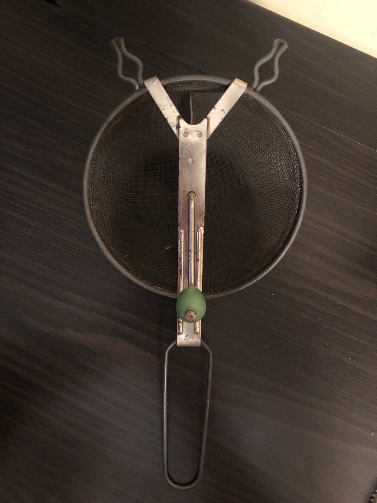 Vintage 1930s A&J Paddle Handle Metal Wire Colander Sifter Sieve ...