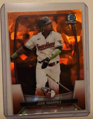 2023 Topps Chrome Sapphire- Jose Ramirez ORANGE /75 | eBay