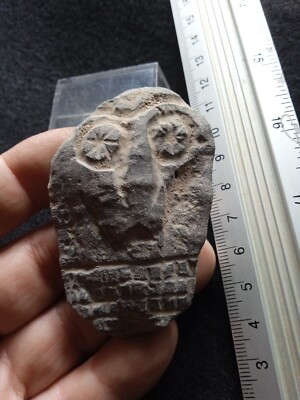 Superb neolithic idol in stone grey material ,eyes oculated | eBay