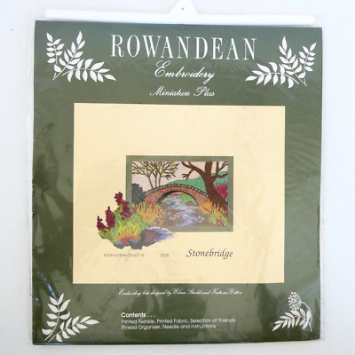 Rowandean Stonebridge Embroidery Kit 0125 Miniature Plus Bridge Stream ...