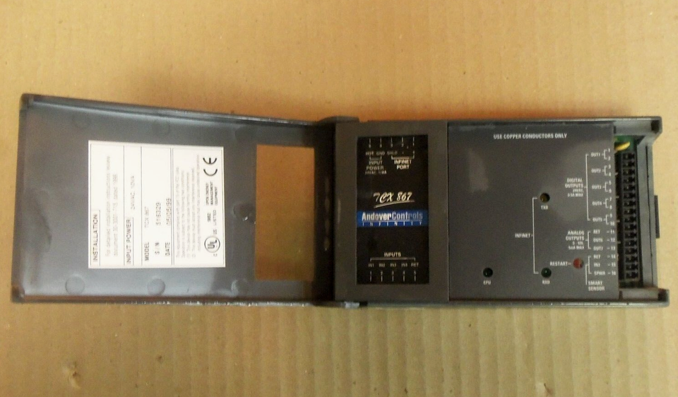 ANDOVER CONTROLS TCX 867 | TERMINAL CONTROLLER POWER SUPPLY FIRE ALARM ...