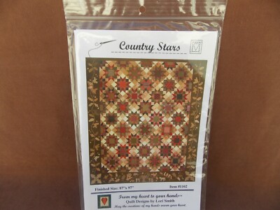 Country Stars Quilt Pattern 1102 From my heart to your hands Quilt ...