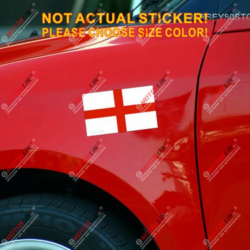 2 x 12cmx7cm England St George's Cross Flag UK Car Bumper Decal Sticker ...