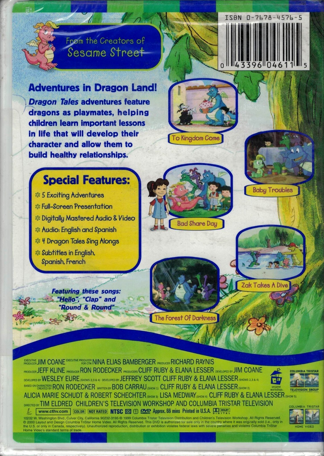 Dragon Tales - Adventures in Dragon Land (DVD, 2000, Closed Captioned ...
