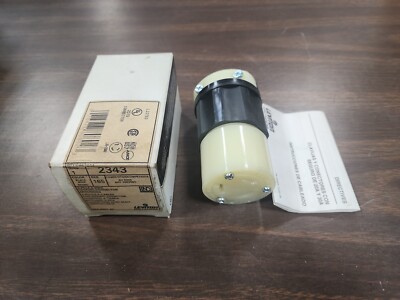 LEVITON 2343 20 AMP 480 V 2343 L8-20R Connector HBL2343 A29 | eBay