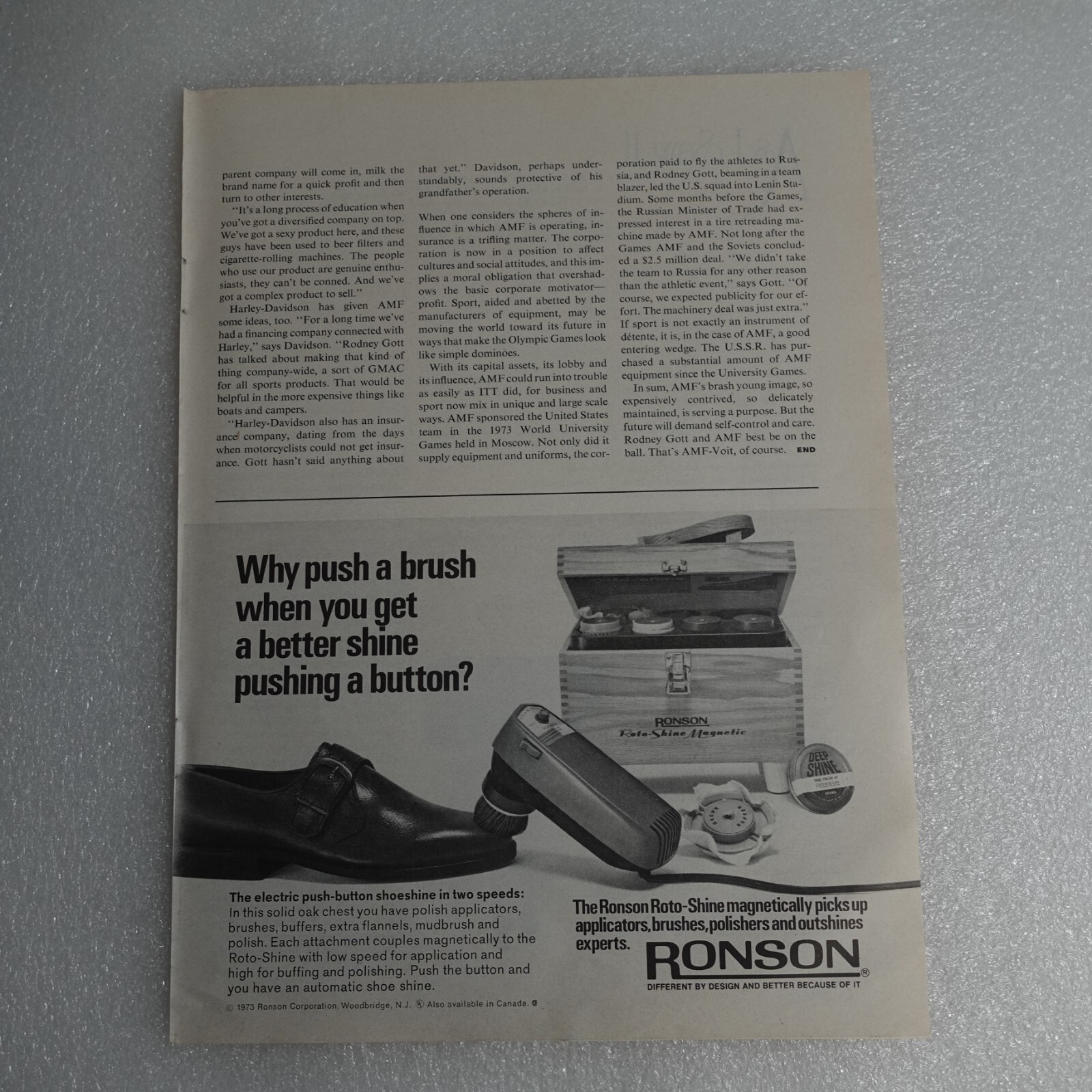 Vintage Print Ad Ronson Roto Shine Magnetic Polish Applicator | eBay