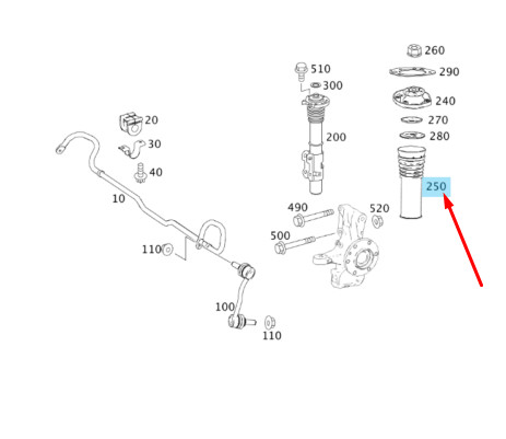 NEW MERCEDES-BENZ SPRINTER 906 FRONT SHOCK ABSORBER BOOT A9063230292 ...