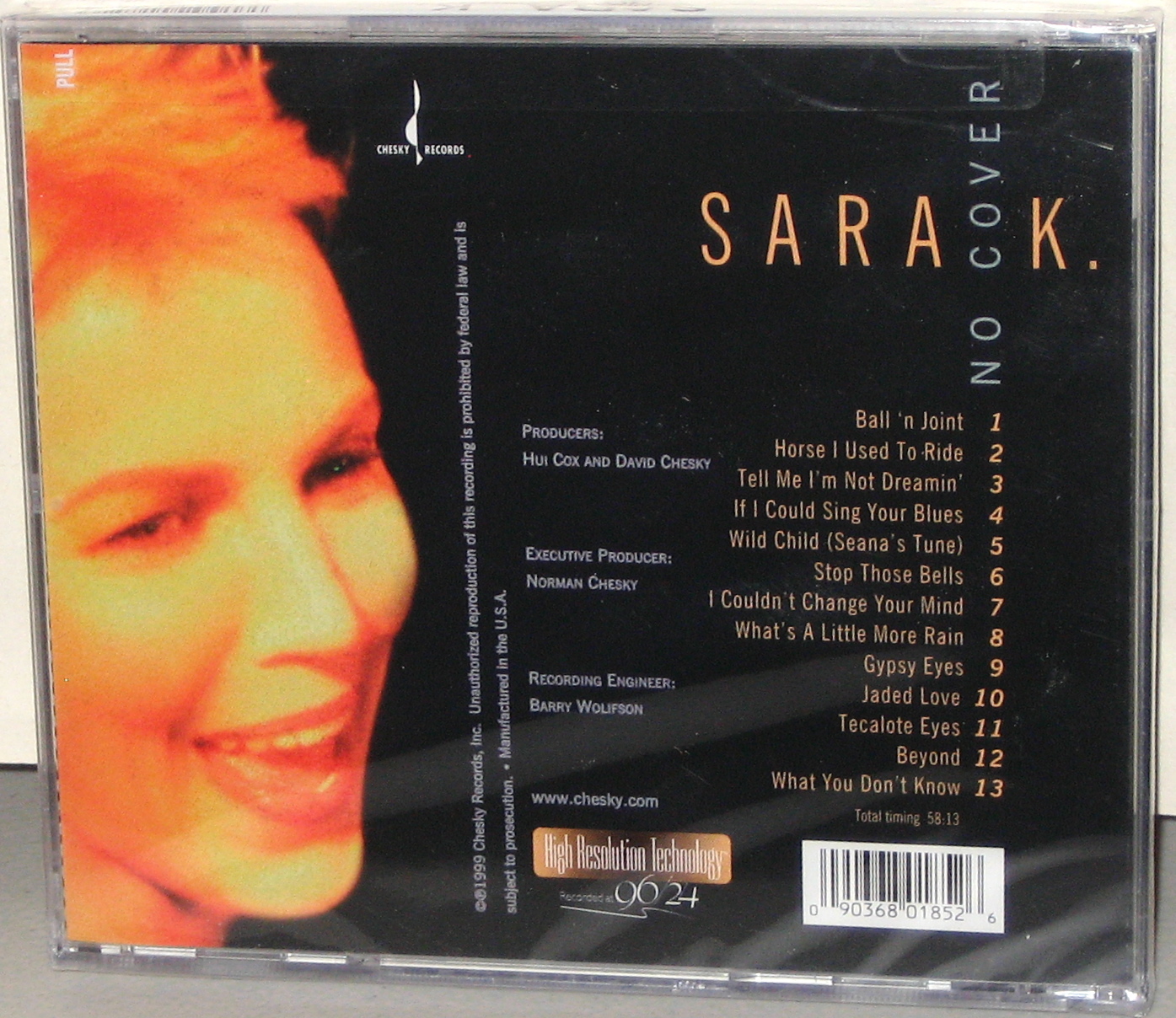CHESKY CD JD-185: Sara K. - No Cover - 1999 USA Factory SEALED ...