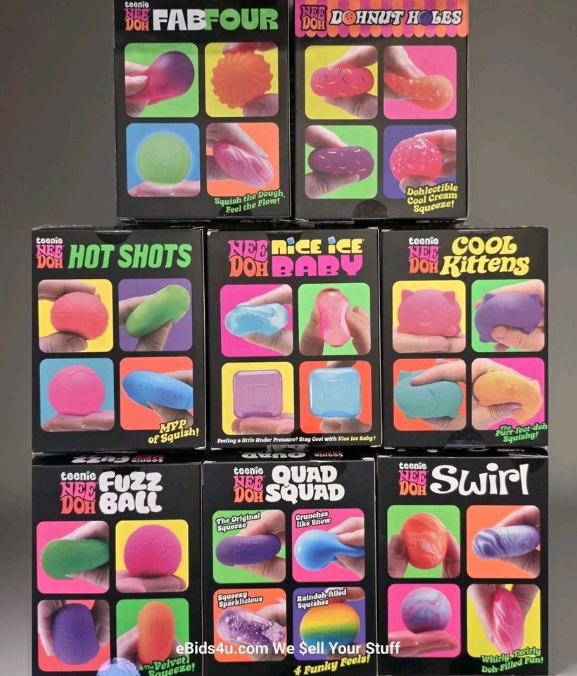 TEENIE Nee Doh SWIRL QUAD SQUAD NICE ICE BABY COOL CATS HOT SHOTS FAB ...