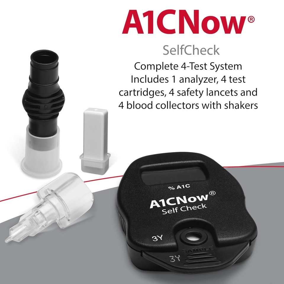 Complete SelfCheck A1C Home Kit – 4 Tests for Empowered Diabetes ...