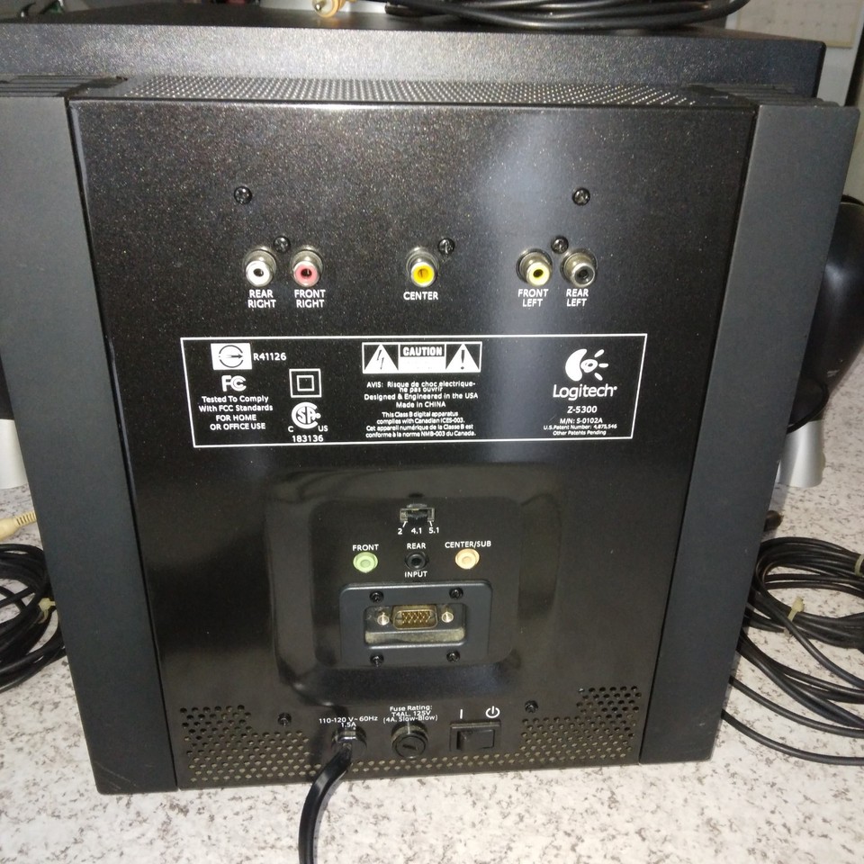 Logitech Z-5300 THX 5.1 Dolby Surround Sound Computer Speaker System w ...