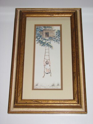 Peggy Dickey "No Girls Allowed" Limited Edition Signed Framed Print | eBay