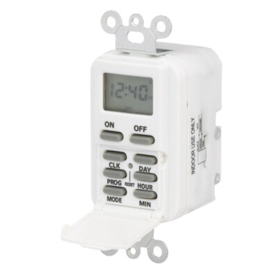 Intermatic EI500WC Digital In-Wall Electronic 7-Day Timer Switch | eBay