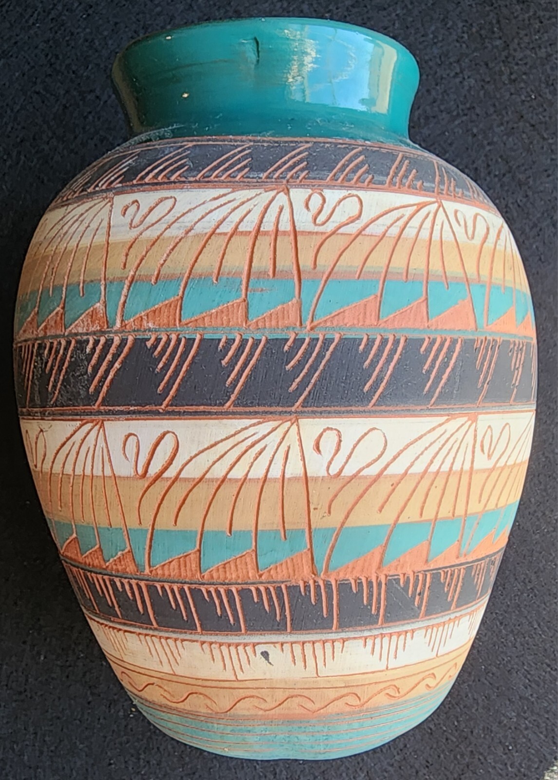 Navajo Pottery Vase Signed Gene W. 6.5" Tall | eBay
