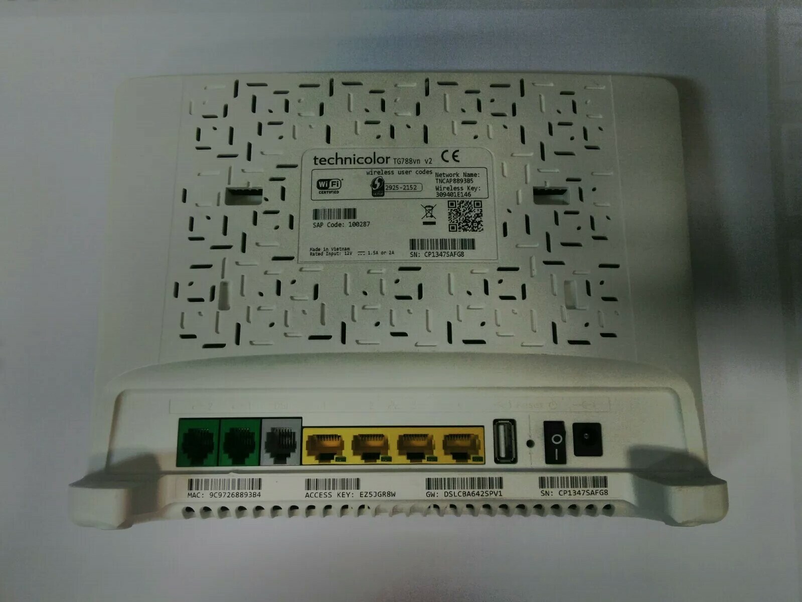 Technicolor TG788 Router WiFi | eBay