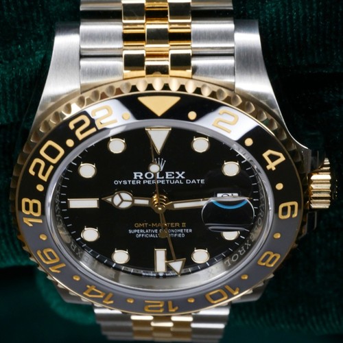 2025 NEW UNWORN Rolex GMT-Master II Bumblebee Two Tone Jubilee Steel ...
