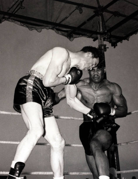 Boxing 1957 Commonwealth Title Fight Dick Richardson of Wales OLD PHOTO ...
