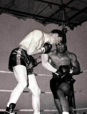 Boxing 1957 Commonwealth Title Fight Dick Richardson of Wales OLD PHOTO ...