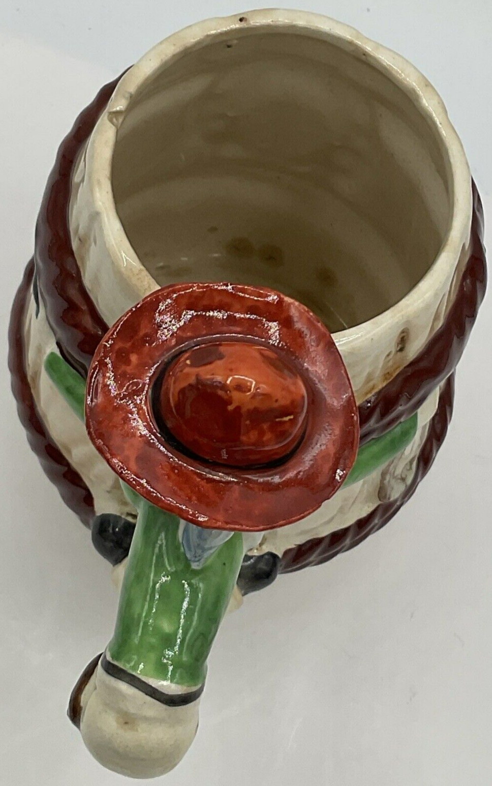 Takiya Japan Cowboy Robber Outlaw Wild West Barrel Ceramic Coffee Cup ...