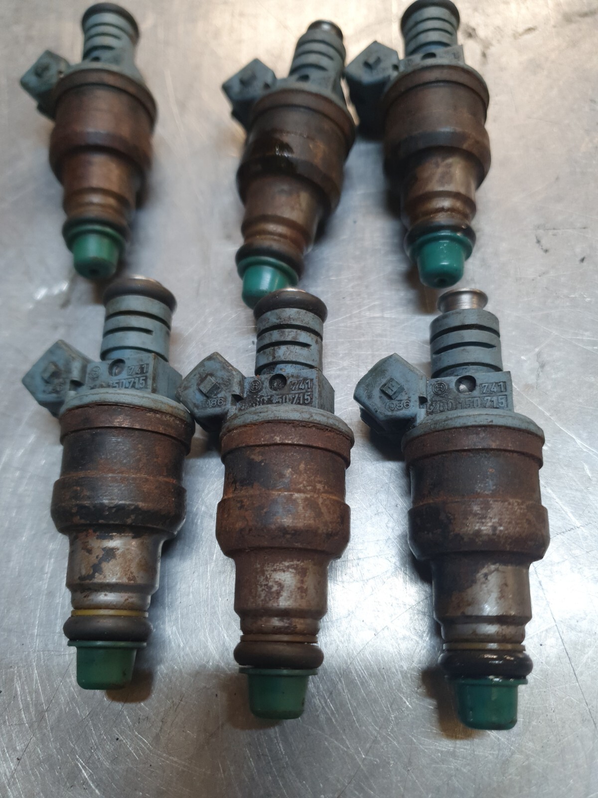 BMW E30 E34 E36 M20 M40 M70 Injection Valve Bosch 0280150715, Six ...