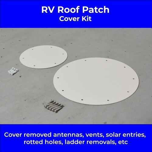 RV/Boat Roof Hole Plate Patch Cover for TV Antenna, Satellite, Ladder ...