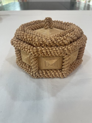 Decorative Rattan Cane Woven & Braided Box with Lid,Boho Trinket | eBay