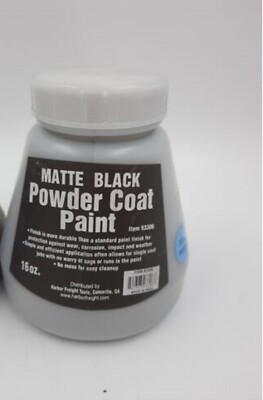 16 Oz. Matte Black Powder Coat Paint Finish Protects Against Corrosion ...
