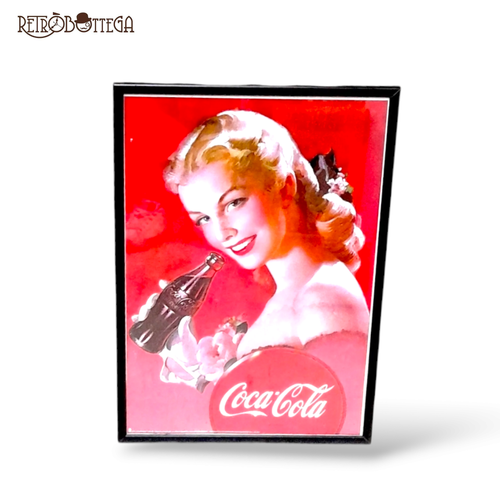 Rare Picture Advertising Poster COCA COLA Year 1998 Dark Frame ...