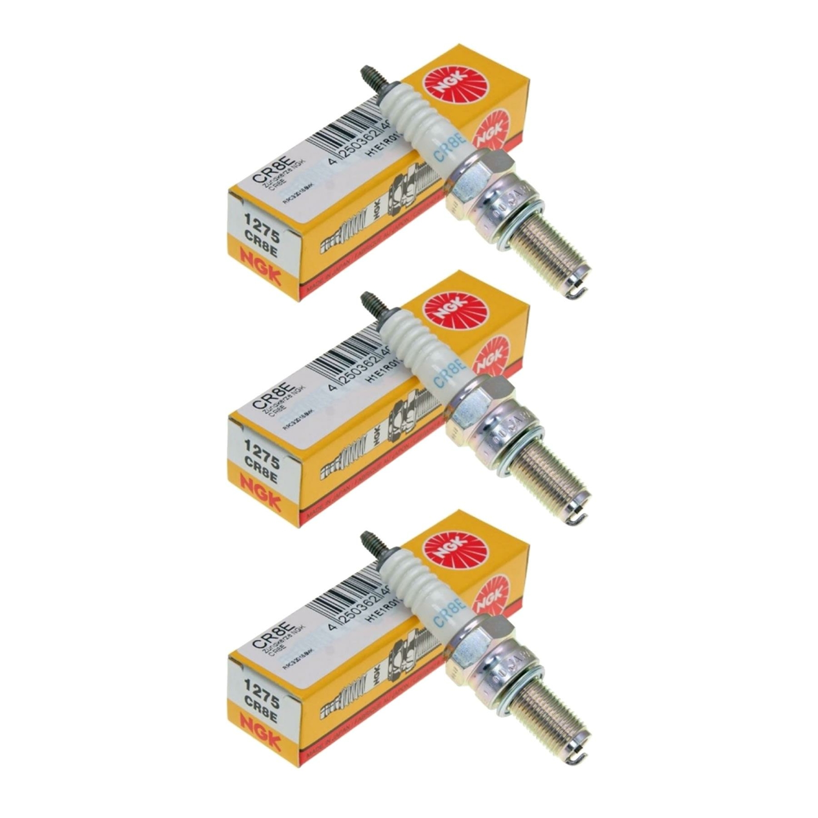 Genuine NGK CR8E 1275 Spark Plugs Pack of 3 Yamaha YZ 450 F Anniversary ...