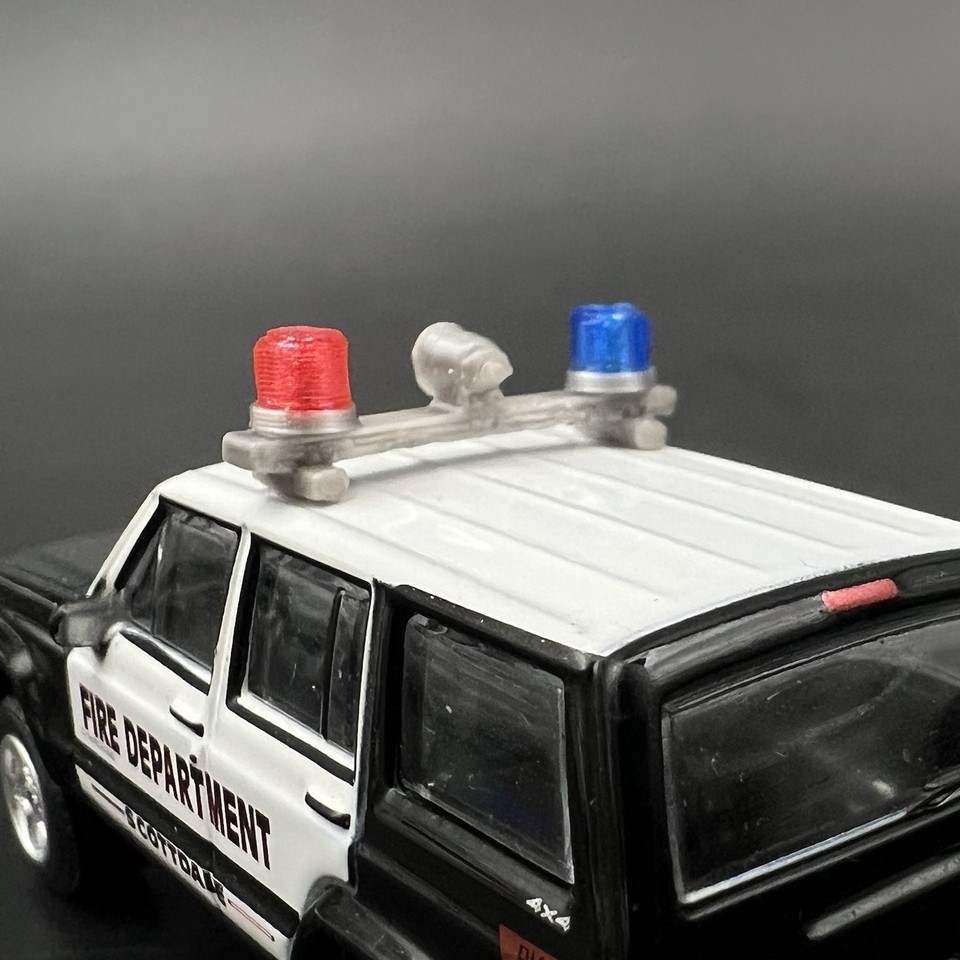 2 Pack 1/64 Scale Blue Red Mars Skybolt Beacon Lightbar Speaker Police ...