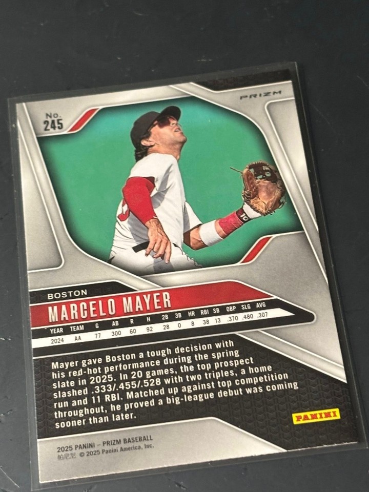 2025 Panini Prizm Marcelo Mayer #245 Blue Ice RC | eBay