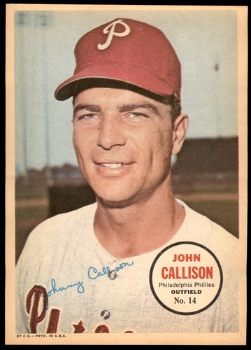 1967 Topps Pin-Ups Baseball #14 Johnny Callison EX/MT *d3 | eBay