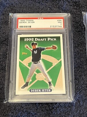 Derek Jeter, 1993 Topps #98 Baseball Card. PSA graded 7/8 draft pick ...
