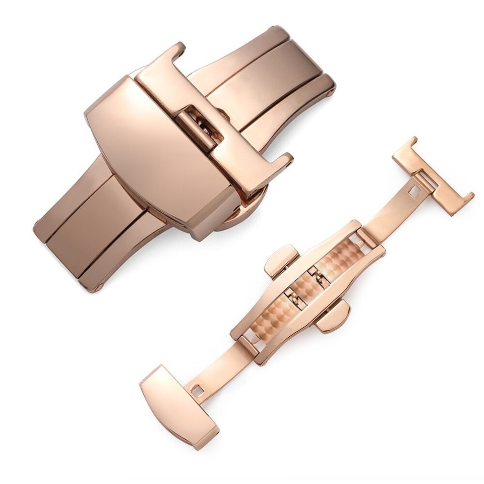 Butterfly Buckle Watch Band Clasp 24 10mm-20mm 22mm Stainless Steel ...