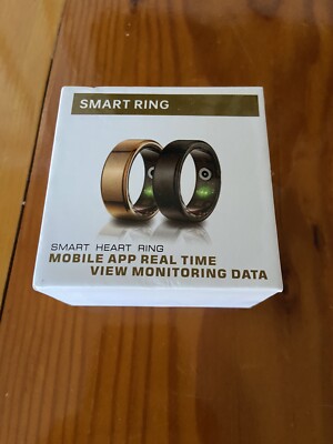 Vital Health Ring/Smart Health Ring Size 10, Black, Mobile App Real ...