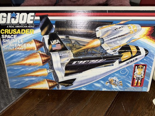 Crusader Space Shuttle Scout Craft 100% Complete GI Joe 1989 Hasbro ...