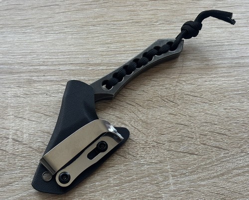 Mini Hatchet Kiradashi Knife Fixed Blade Kydex Sheath 61hrc 9cr18mov ...