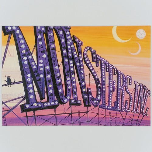 Monsters Inc Postcard Sullivan Sulley Boo Disney Pixar Concept Art ...