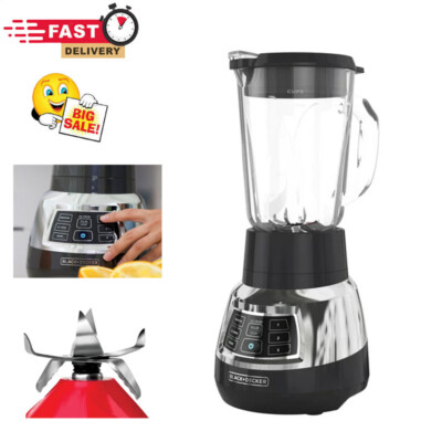 Quiet Blender with Cyclone® Glass Jar Digital Controls Countertop ...