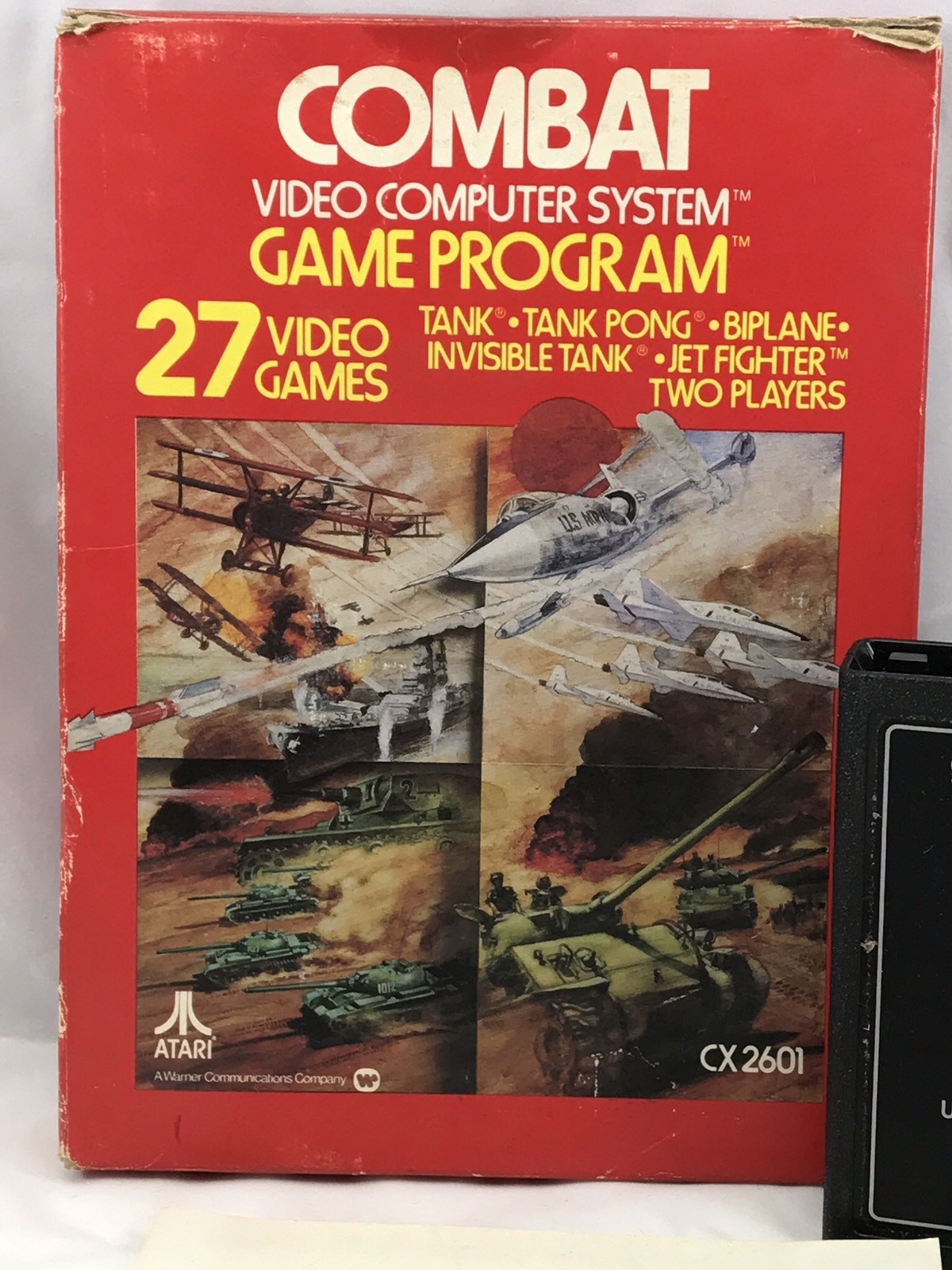 Vintage Atari Combat CX 2601 Game Program 27 Game Variations ...