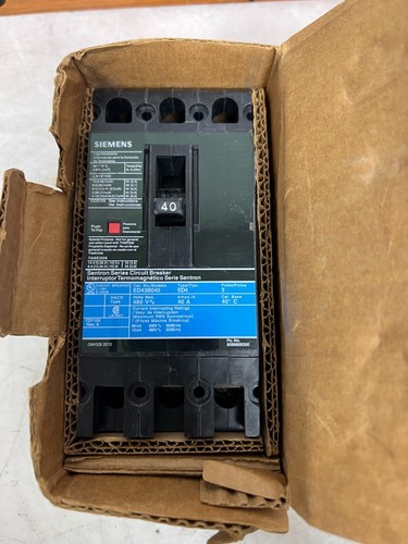 👀NEW SIEMENS 40 AMP SENTRON SERIES CIRCUIT BREAKER 480 VAC 3 POLE ...