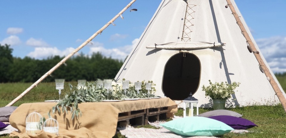 Tipi tent 5m, 16ft Cheyenne teepee tent, 100% natural material, pyramid ...