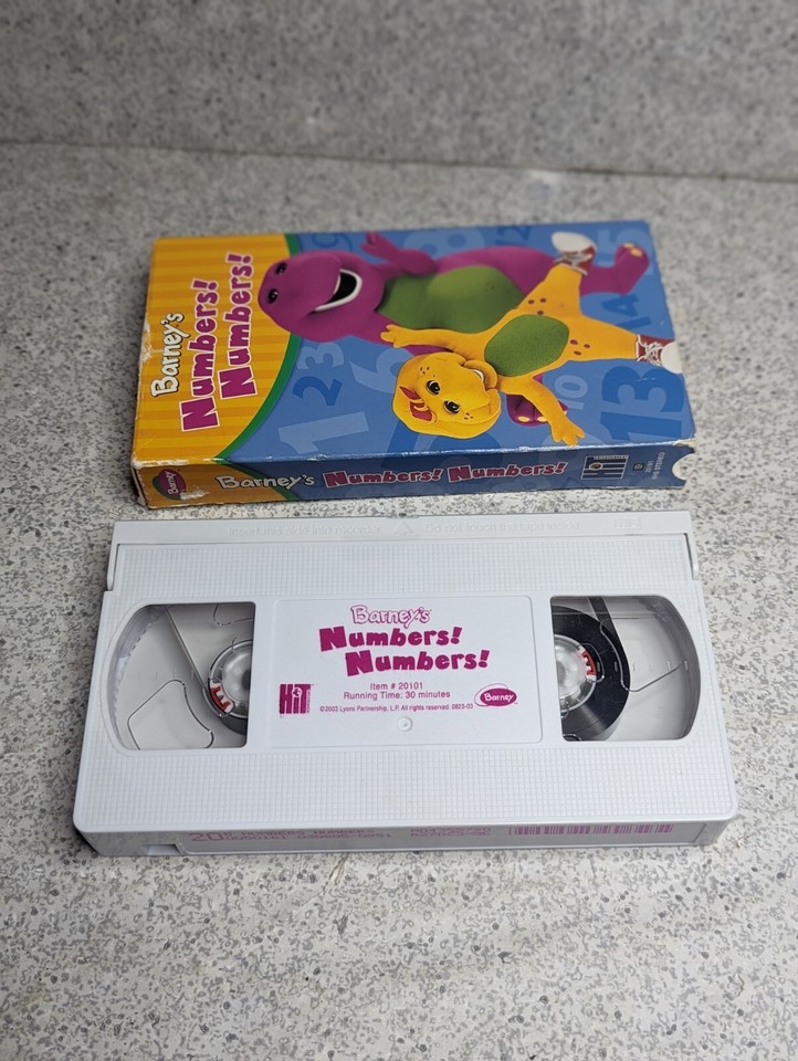 Barney Numbers! Numbers! VHS 2006 HiT Entertainment Barney Home Video ...