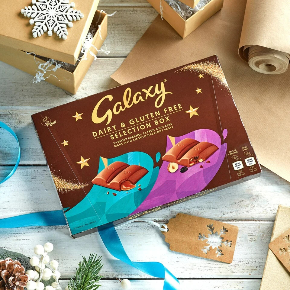 Galaxy Dairy & Gluten Free Selection Box 160g- with Raisins and ...