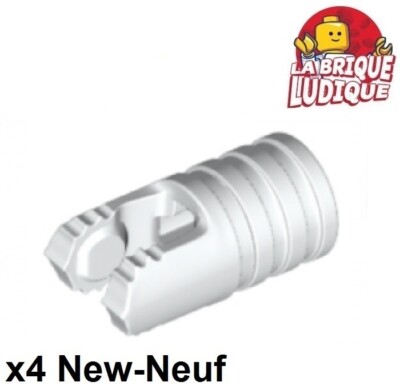 Lego 4x Hinge Cylinder 1x2 Locking 7 Teeth 2 Arms White 57360 | eBay