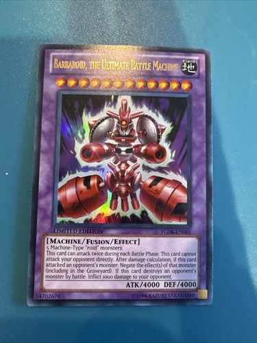 Barbaroid, the Ultimate Battle Machine YG08-EN001 Yu-Gi-Oh! GX Manga ...