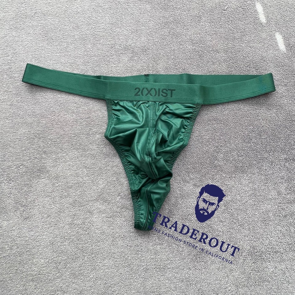 2(X)ist 2xist men Hunter Green Sliq classic Thong underwear size S M XL ...