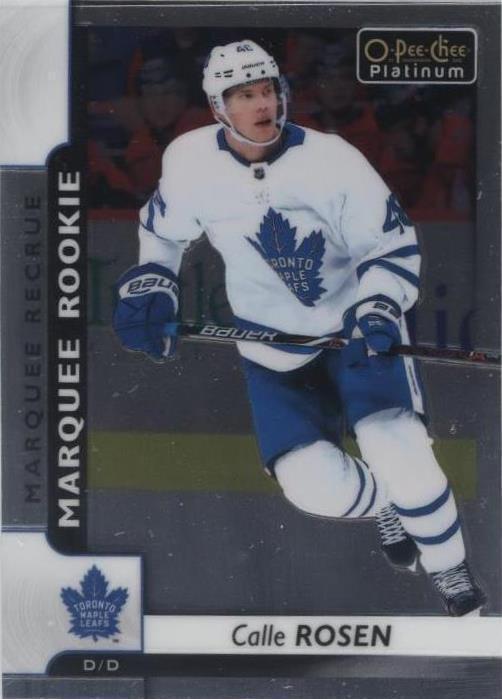 2017-18 O-Pee-Chee Platinum - Marquee Rookies Calle Rosen #168 (RC) for ...
