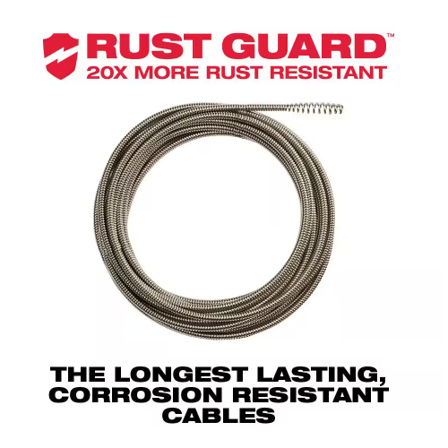 Milwaukee 5/16 In. Ft. Inner Core Bulb Head Cable W/ Rustguard ...