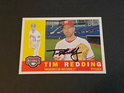 Tim Redding Signed 2009 Topps Heritage Card Auto Nationals Autograph ...